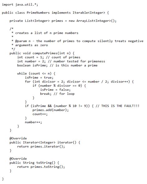 Solved Write A Junit Test That Reveals The Fault For The