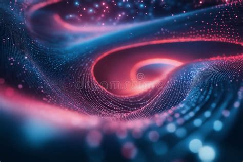 Abstract Digital Wave With Glowing Particles Stock Illustration Illustration Of Tech Wave
