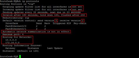 Routeleakrip Routing Information Protocol Routeleak