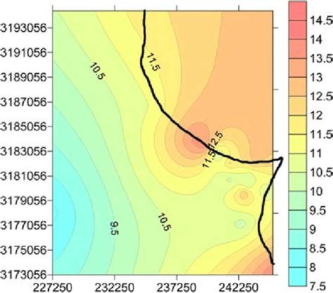 Contour Plot For The NO Concentrations Download Scientific Diagram