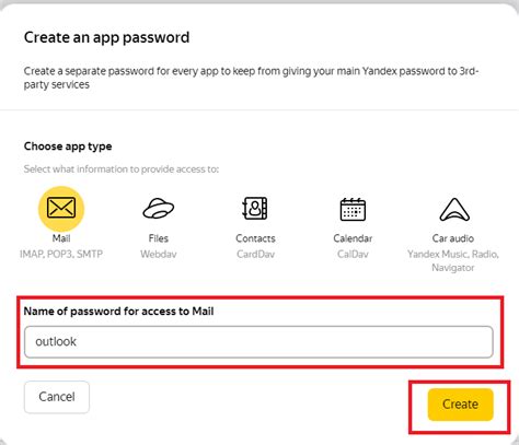 How To Enable Imap Generate App Password In Yandex Mail