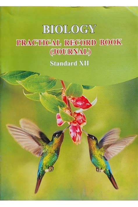 Class 12 Gseb Biology Practical Record Book Journal English