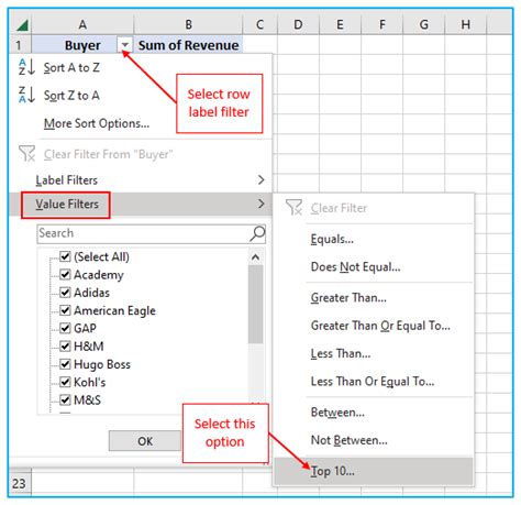 How To Filter Data In Pivot Table In Excel