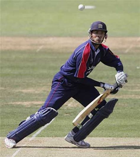 Owais Shah Runs One Through The Covers On His Way To 122 Not Out