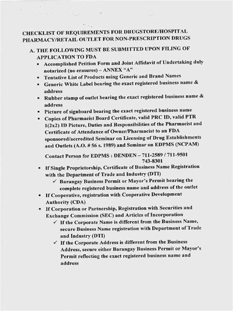 Checklist Fda Pdf Pdf