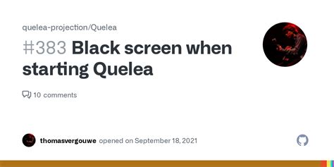 Black Screen When Starting Quelea · Issue 383 · Quelea Projection