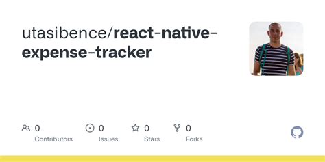 GitHub Utasibence React Native Expense Tracker