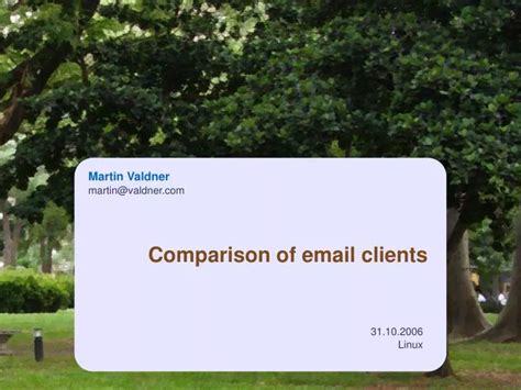PPT Comparison Of Email Clients PowerPoint Presentation Free Download ID 4633686