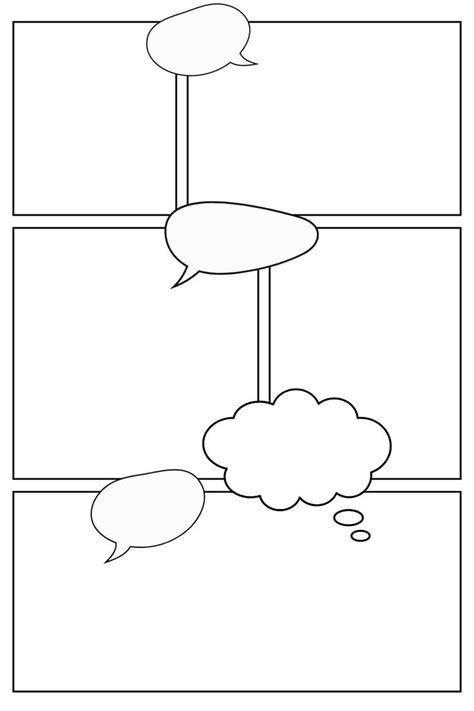 Free Printable Comic Stripspages Templates Pdf Included Printables Hub Comic Book