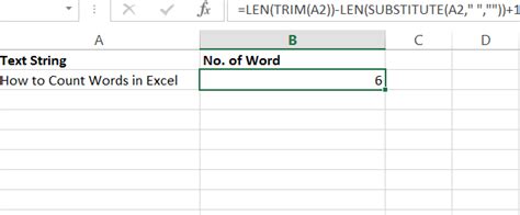 Count Words In Excel Word Counter
