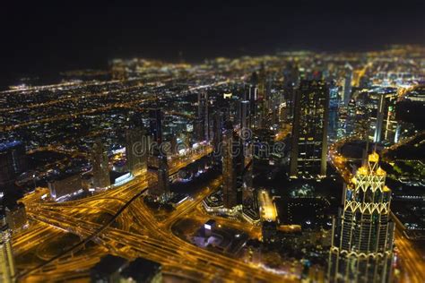 Aerial View Of Night City Stock Image Image Of Inspiration 153612179