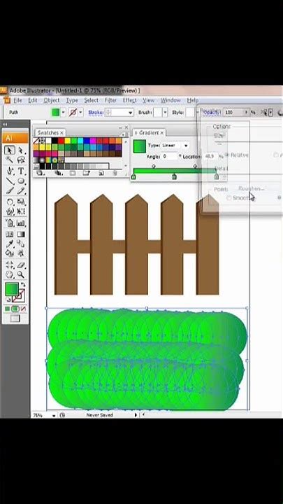 Cara Membuat Pagar Dan Rumput How To Make Fence And Grass Adobe