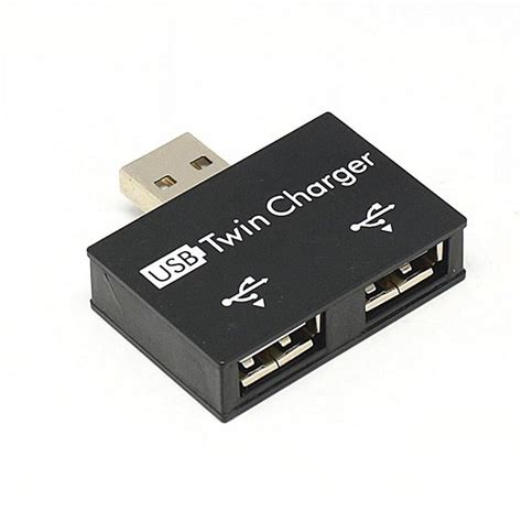 Wmool 1 To 2 Port Usb 20 Male Usb Dual Splitter Hub Cord Adapter