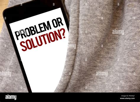 Handwriting Text Writing Problem Or Solution Question Concept Meaning Think Solve Analysis