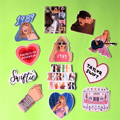 Set 12 Stickers Taylor Swift Manic