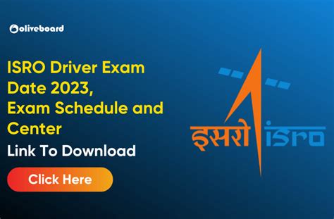 Isro Driver Exam Date 2023 Exam Schedule And Center