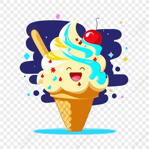 바닐라 아이스크림 벡터상표만화클립 아트 Png 일러스트 무료 다운로드 Lovepik