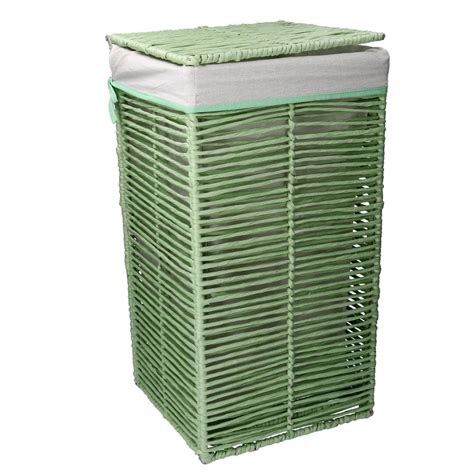 Cestone Paper Hilary Verde Chiaro Quadro Pieghevole Cm31x31h60 Leroy