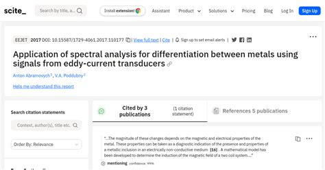 Application Of Spectral Analysis For Differentiation Between Metals