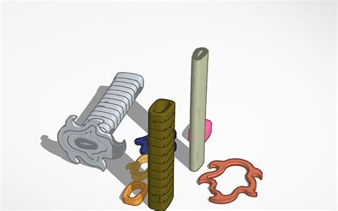 3d Design Extendable Katana Real Tinkercad