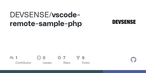 GitHub DEVSENSE Vscode Remote Sample Php
