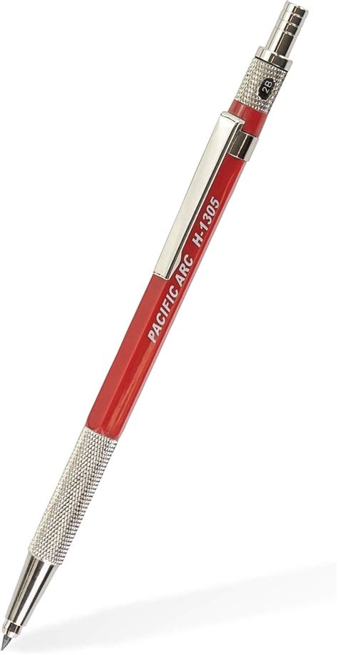 Pacific Arc 2mm Lead Holder And Lead Sharpener Red Drafting Pencil For