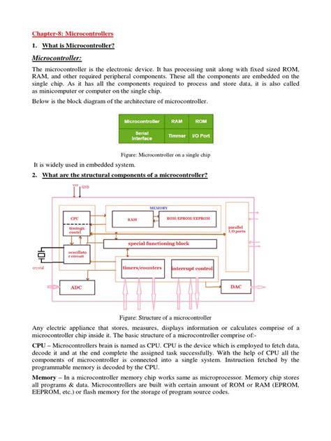 microcontroller chapter 8 microcontrollers pdf microcontroller
