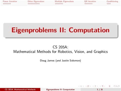 pdf eigenproblems ii courses cs205a