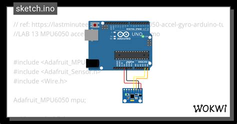 Lab13 Pt2 Mpu 6050 Accelerometer And Gyroscope Copy Wokwi Esp32
