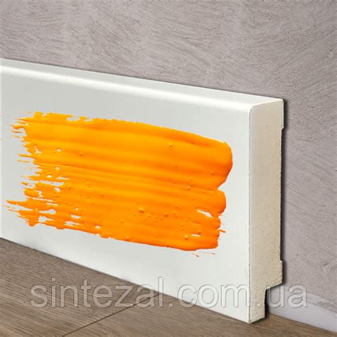 МДФ-плинтус классической прямоугольной формы, L-2,07м. 70, 16, RAL/NCS ...