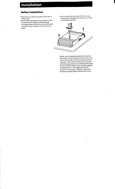 Sony Xm 250 Owners Manual Immediate Download