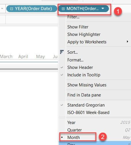 Create Area Chart In Tableau