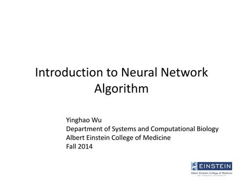 pdf introduction to neural network algorithm albert einstein 9 pdf · introduction to