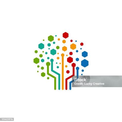 디지털 트리 로고 디자인 컨셉 벡터 모던 트리 테크 로고 템플릿 로고 기호 아이콘 나무에 대한 스톡 벡터 아트 및 기타 이미지 나무 로고 학습 Istock