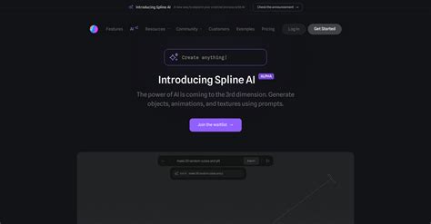 Spline AI Alpha Best D Image Generation AI Tool