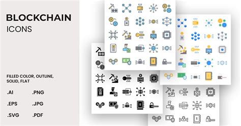 Blockchain Icons Icons Ft Blockchain And Digitalkey Envato Elements