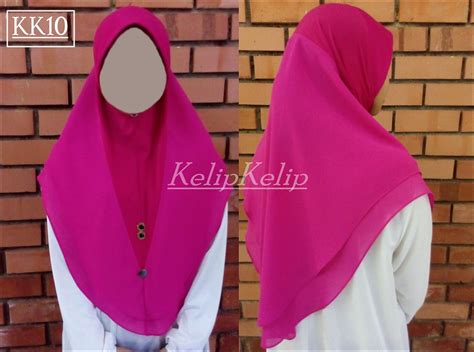 Awan Nina Tudung Sarung Double Layer Soft Awning