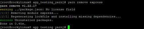 how to install yarn npm package manager on rocky linux vitux