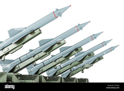 Missile Defence Systems Anti Aircraft Defence System 3d Rendering