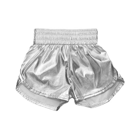 Silver Metallic Shorts Smock Candy