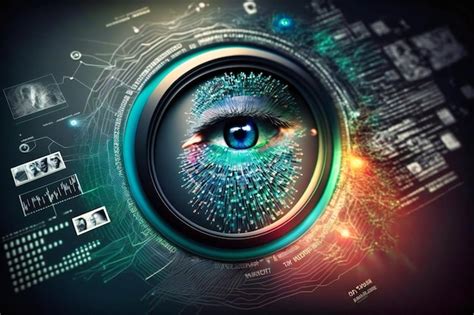 Premium Photo A Graphical Representation Of Biometric Data Including Fingerprints Facial