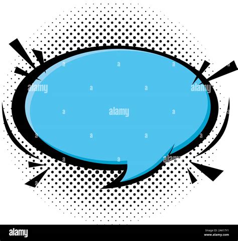 speech bubble blue color pop art style Stock Vector Image & Art - Alamy