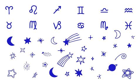 Astrology And Celestial Symbols Set 69918490 Vector Art At Vecteezy