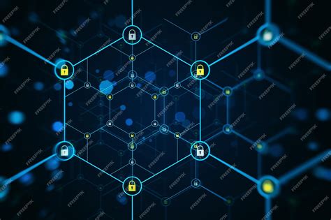 Premium Photo An Abstract Digital Network Design With A Dark Blue