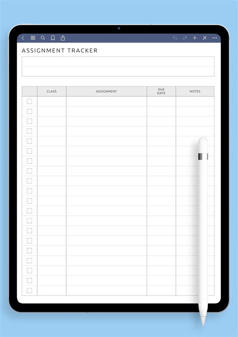 Class Assignments Template