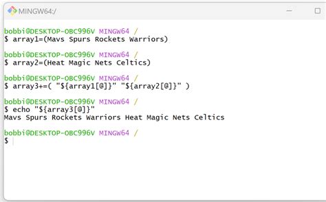 How To Concatenate Arrays In Bash With Example Collecting Wisdom