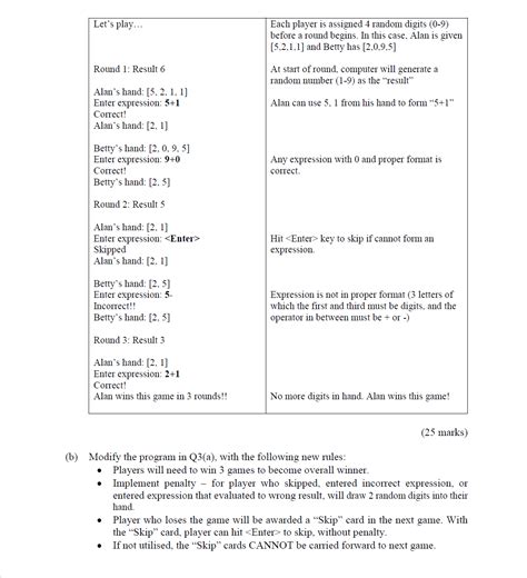 solved 25 marks b modify the program in q3 a with the