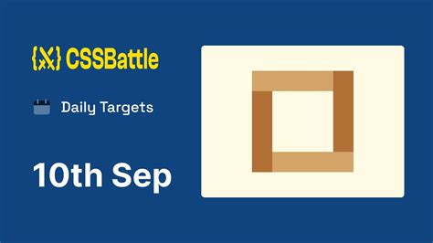 css battle daily targets 10th september 2023 solution css challenge