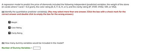 solved a regression model to predict the price of diamonds