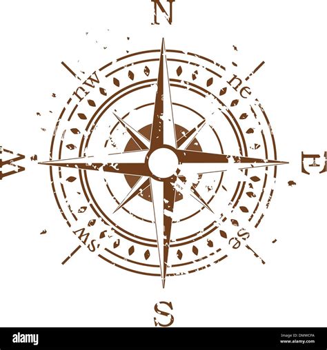 Grunge Vector Compass Stock Vector Image And Art Alamy